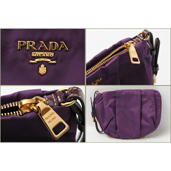 Prada | Bags | Prada Purple Tessuto Clutch Bag Bag | Poshmark